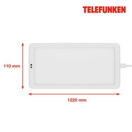 Telefunken LED-Unterbauleuchte 'Schu' 4,5 W 400 lm neutralwei&szlig; 22 x 1 x 22 cm