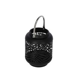 Laterne Metall schwarz 18 cm