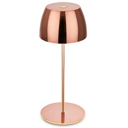 Brilo Akku-LED-Tischleuchte 'Serina Mini' 20 cm 2700K 2,5W 150lm dimmbar kupferfarben