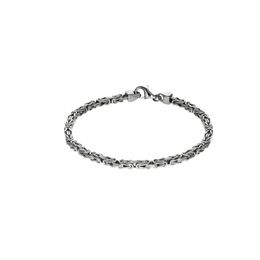 ZEEme Basic Armband Silber 925 poliert K&ouml;nigskette 3mm breit