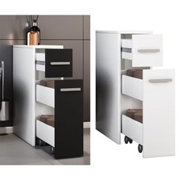 Vcm Holz Midischrank Nischenschrank Ma&szlig;e: H. 61 x B. 20 x T. 45 cm Raumteiler 2 Schubladen - Zalo