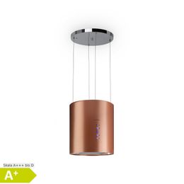 Klarstein Barett Inselabzugshaube &Oslash;35cm Umluft 522 m&sup3;/h LED Aktivkohlefilter