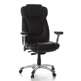 hjh OFFICE Profi Chefsessel EMBASSY 200 Leder mit Armlehnen (h&ouml;henverstellbar)