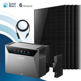 Solarmars&reg; 3000W Balkonkraftwerk mit Speicher, Anker SOLIX Solarbank 4 E5000 Pro,5kWh - Ohne Halterung