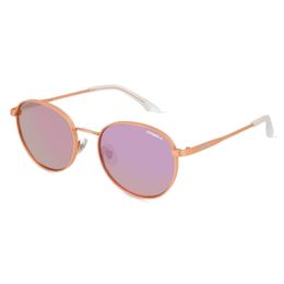 O`Neill O'Neill 9013 2.0 ONS | Unisex-Sonnenbrille | Fassung: Vollrand, Rund, Edelstahl, Gold | Glasfarbe: Pink