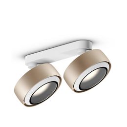 Occhio Pi&ugrave; R alto doppio VOLT S40 Gold matt/ConeWei&szlig; matt 26W 2700K CRI97