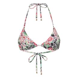 Philipp Plein Swimwear Top Triangle Bra Chain Flower
