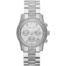 Michael Kors MK5825 Runway Chronograph Damen Silber Uhr