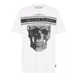 Philipp Plein Round Neck T-Shirt Skull Logo Line