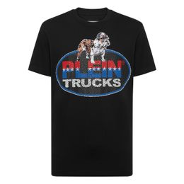 Philipp Plein Round Neck T-Shirt Bulldog