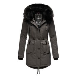 Navahoo Damen Winterjacke Luluna-Princess &ndash; Warm, Stylisch & Mit Teddyfell und Kunstfellkragen