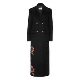 Philipp Plein Double-Breasted Embroidered Long Coat Fairy