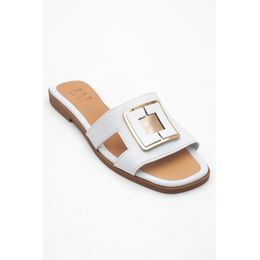 MILLIE Leder Schnalle Slide (Women)