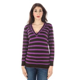 Fred Perry V-Ausschnitt gestreifter Pullover