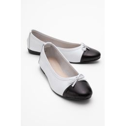 Rayne Cap Zehenpartie Leder Ballerinas Damen
