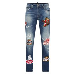 Philipp Plein Super Straight Cut Jeans Plein Beers