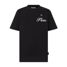 Philipp Plein Round Neck T-Shirt Embossed Signature