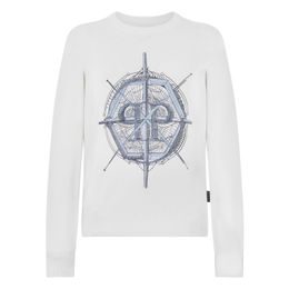 Philipp Plein Round Neck Pullover Wind Rose