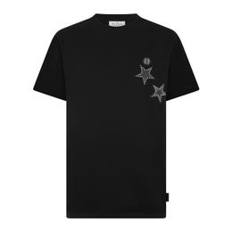 Philipp Plein Round Neck T-Shirt Stars Studs