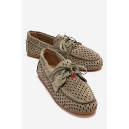 Stevo Leder Schn&uuml;rer Loafer