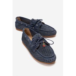 Stevo Leder Schn&uuml;rer Loafer