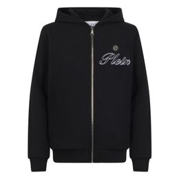 Philipp Plein Zip Hoodie Signature Embroidery