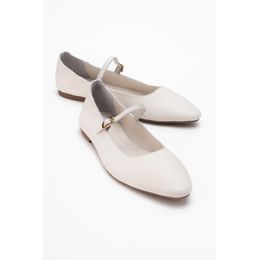 Lara Leder Mary Jane Flache Schuhe