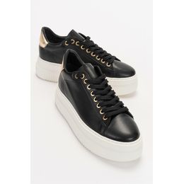 Violette Platform Turnschuhe