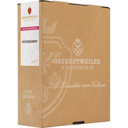 Oberrotweiler Winzerverein , Bag-in-Box, 3 L, Region Kaiserstuhl, Baden 3,0 L Sp&auml;tburgunder 2024 Trocken - &ndash; Rotwein Qualit&auml;tswein