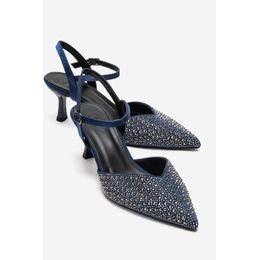 Vilka Verzierte Slingback Kitten-Heel-Pumps