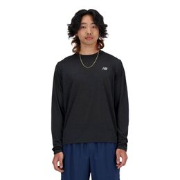 New Balance Athletics Long Sleeve Bekleidung Herren schwarz