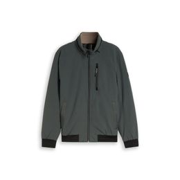 Tom Tailor Herren Blouson Jacke mit verstaubarer Kapuze, gr&uuml;n, Uni, Gr. XXL