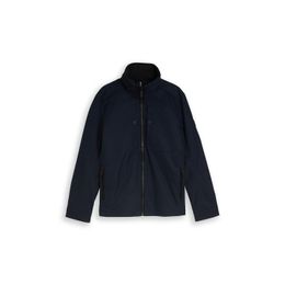 Tom Tailor Herren &Uuml;bergangsjacke aus wasserabweisendem Material, blau, Uni, Gr. M