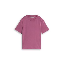 Tom Tailor Denim Damen Loose Fit T-Shirt, rosa, Uni, Gr. XXL