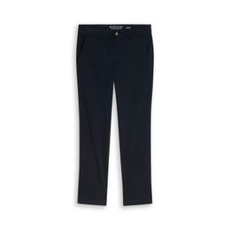 Tom Tailor Herren Regular Fit Chino Hose, blau, Uni, Gr. 32/32