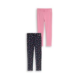 Tom Tailor M&auml;dchen Basic Leggings im 2-er Pack, rosa, Uni, Gr. 110