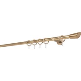 Gardinenstange mydeco "20mm Rag Wandtr&auml;ger 6,5 cm", grau (messingfarben), L:240cm, Gardinenstangen