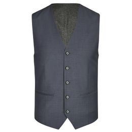 Anzugweste HECHTER PARIS "HECHTER PARIS FM Weste", Herren, Gr. 46, navy, Obermaterial: 53% Polyester PES. 43% Schurwolle WV. 4% Elasthan EL., regular fit, V-Ausschnitt, Westen Anzugweste, Unimuster