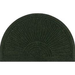 Fu&szlig;matte "Halfmoon midnight green", gr&uuml;n, B:55cm H:8mm L:85cm, Polyester, wash+dry by Kleen-Tex, Teppiche, Fu&szlig;matte