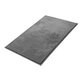 Badematte OTTO HOME "Cali, Badvorleger, Badezimmer Teppich, Duschvorleger", anthrazit, H:10mm, Polyester, Badematten, Badematte, weich, Uni Farben, auch als Teppich erh&auml;ltlich