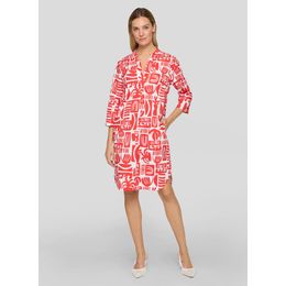 Midikleid Rabe "Kleid", Damen, Gr. 48, Normalgr&ouml;&szlig;en, koralle, 97%Baumwolle 3%Elasthan, gerade, Kleider Midikleid