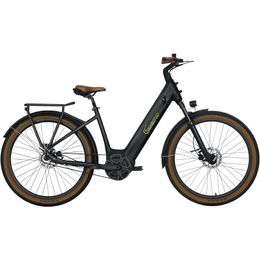 E-Bike SACHSENRAD "S5G" Gr. 48, schwarz, Elektrofahrr&auml;der, 48cm, 27,5 Zoll (69,85cm), Stufenlose Enviolo-Schaltung, TFT Farb-LCD-Steuerdisplay