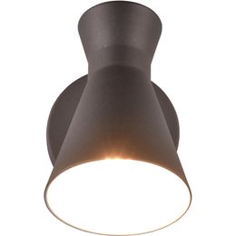 REALITY LEUCHTEN Wandleuchte "Enzo", schwarz (schwarz matt), 1, &Oslash; 11,5cm H: 16,5cm, 1 Stk., Leuchten, Wandspot exkl 1x E27 Leuchtmittel (10W), Kippschalter, schwenkbar, Wandstrahler