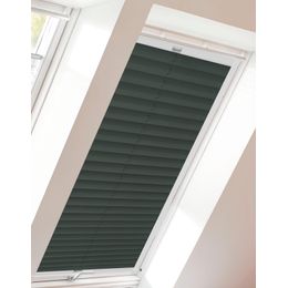 Dachfensterplissee SUNLINES "StartUp Style Crush", grau (anthrazit, wei&szlig;), B:136,1cm H:97,4cm, Obermaterial: 100% Polyester, Plissees, mit F&uuml;hrungsschienen