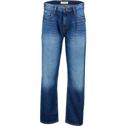 5-Pocket-Jeans LINDBERGH "Jeans Loose Fit", Herren, Gr. 32, L&auml;nge 30, schwarz stone, Obermaterial: 100% Baumwolle, unifarben, loose fit, Jeans 5-Pocket-Jeans
