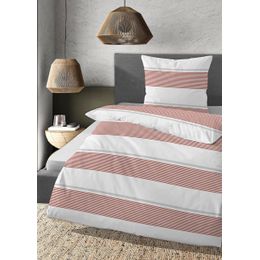 Bettw&auml;sche Daniel Hechter "0041302", braun (bernstein), B/L: 135cm x 200cm, 1 Stk., 1 Stk., Renforc&eacute;, B/L: 80cm x 80cm, 2 Stk., Renforc&eacute;, Obermaterial: 100% Baumwolle, Bettw&auml;sche, Bettw&auml;sche, hautfreundlich, mit Rei&szlig;verschluss, ganzj&auml;hrig einsetzbar, Flaglabel
