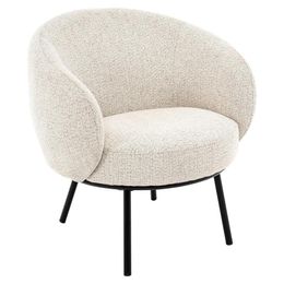 Lomoco Designsessel, Schwarz, Hellgrau, Metall, Textil, 78x79x74 cm, Wohnzimmer, Sessel, Sonstige Sessel