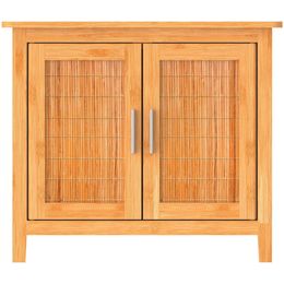 EISL&reg; Waschbeckenunterschrank EISL "Bambus", beige (bambus), B:67cm H:60cm T:28cm, Bambus, Schr&auml;nke, Waschbeckenunterschrank, massives Bambus, Unikat, pflegeleicht