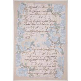 Teppich Theko "Flomi Paris", beige, B:60cm H:4mm L:90cm, Kunstfaser, Teppiche, Teppich, Flachgewebe, ideal im Wohnzimmer & Schlafzimmer