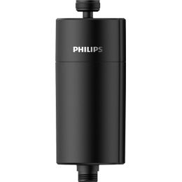 Wasserfilter Philips "Inline-Duschfilterzylinder", schwarz, B:6,8cm H:6,8cm T:17,5cm &Oslash;:6,8cm, Kunststoff, Filterkartuschen, Wasserfilter, Filterkapazit&auml;t: 50.000 l